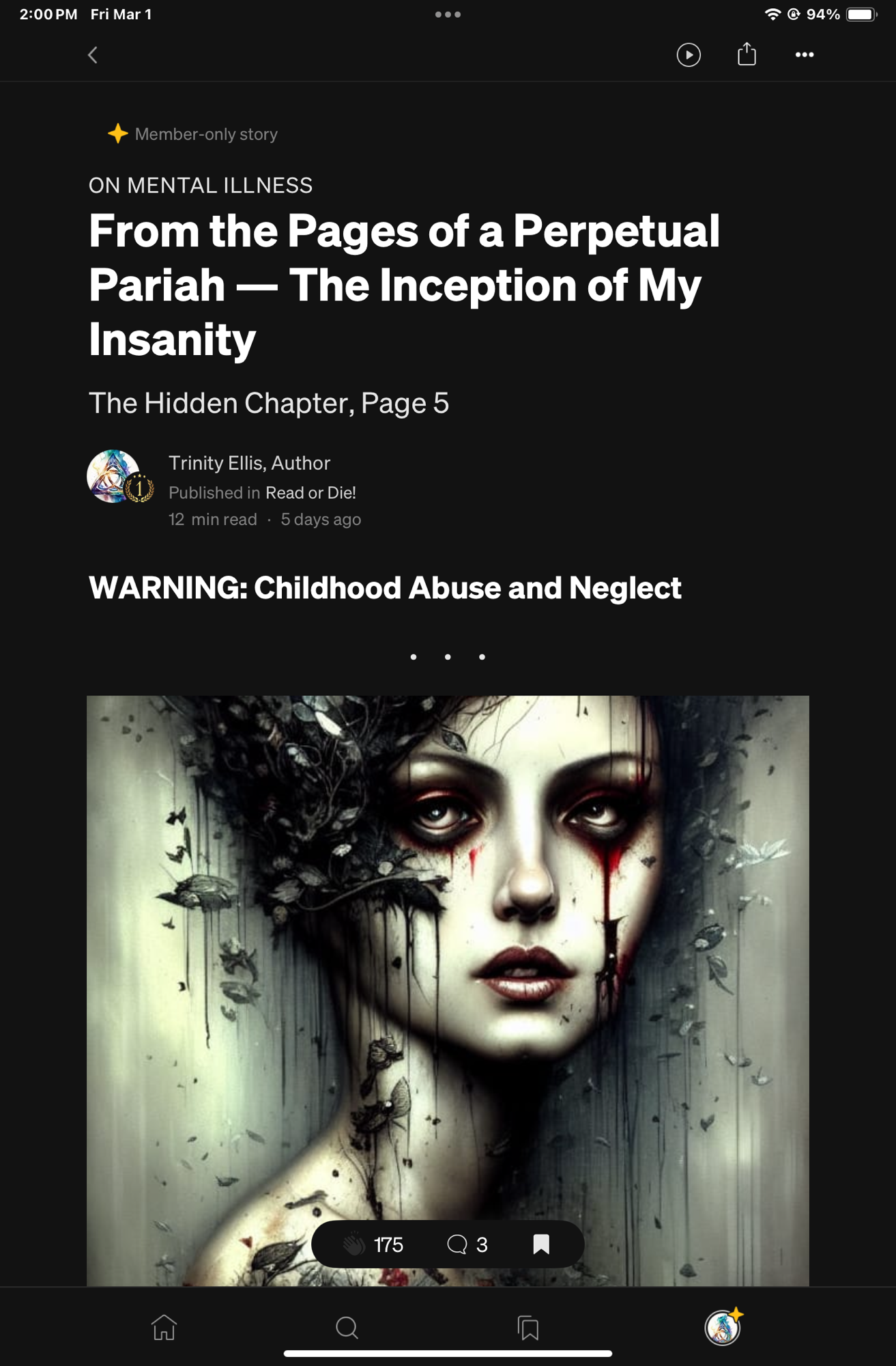 From the Pages of a Perpetual Pariah: The Inception of My Insanity – The Power of the Ellipsis